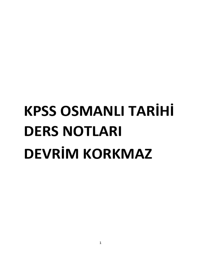 Kpss Osm | PDF