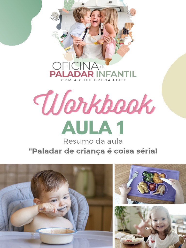 Workbook - Aula 1 - Oficina Do Paladar Infantil | PDF | Gosto