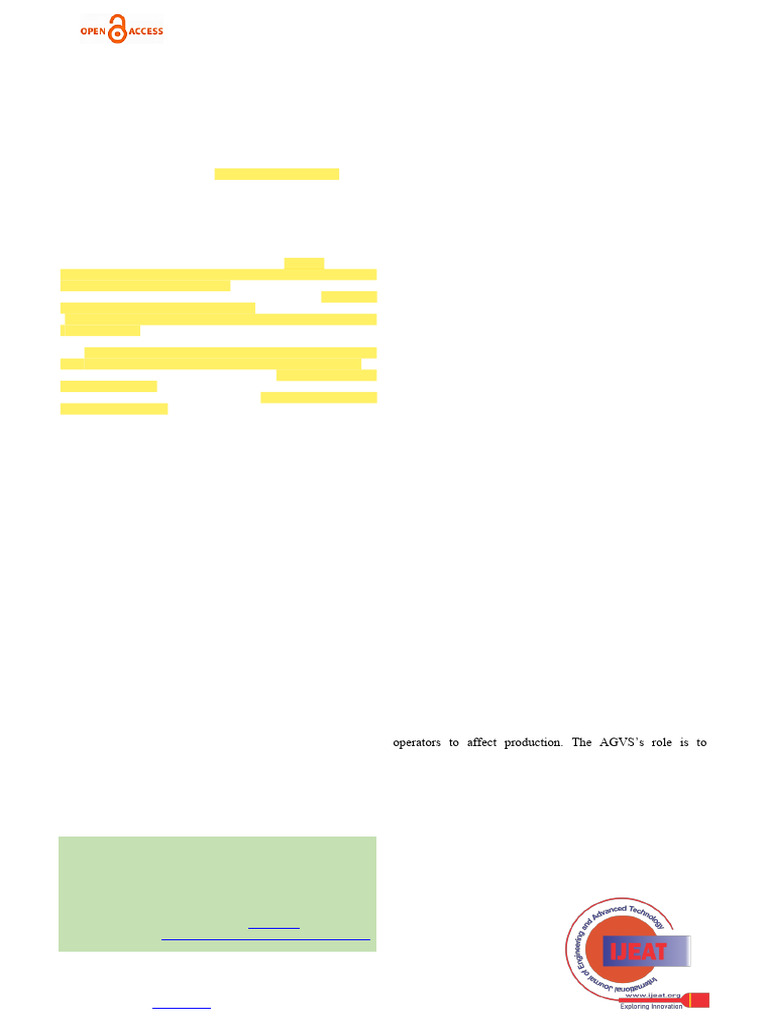 Control Classification of Automated Guided Vehicle Systems: Et Al | PDF