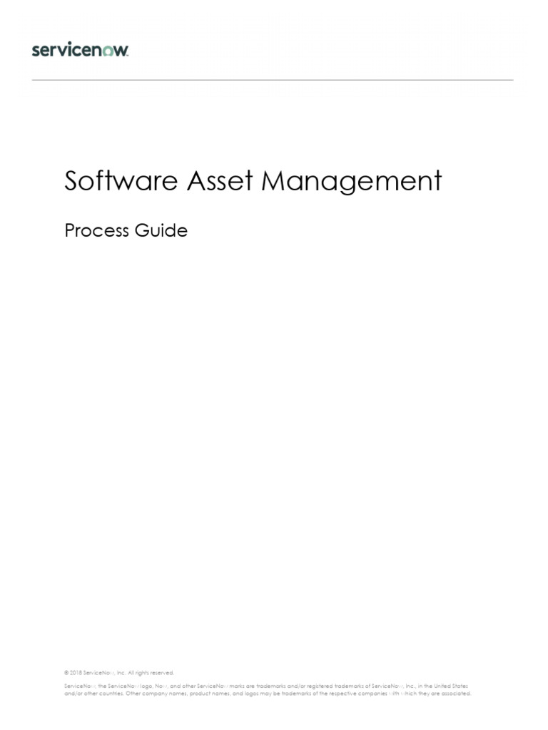 Software Asset Management Process Guide White Paper | PDF | Trademark ...