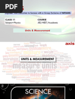 Units and Dimensions Notes Class11 | PDF