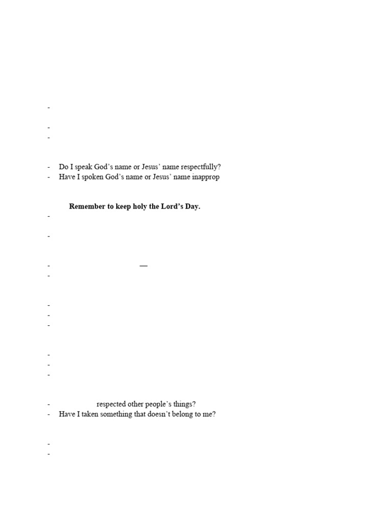 Children's Confession Guide | PDF | Confession (Religion) | Penance