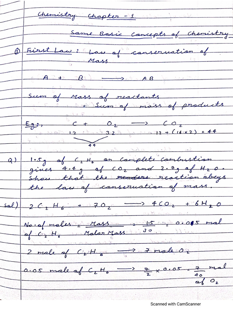 Laws of chemical combination | PDF