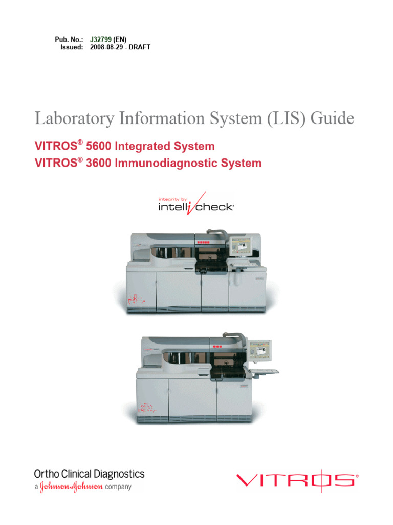 Manual Vitros 5600 2008 - 08 - 29 | PDF | Osi Model | Computer Network
