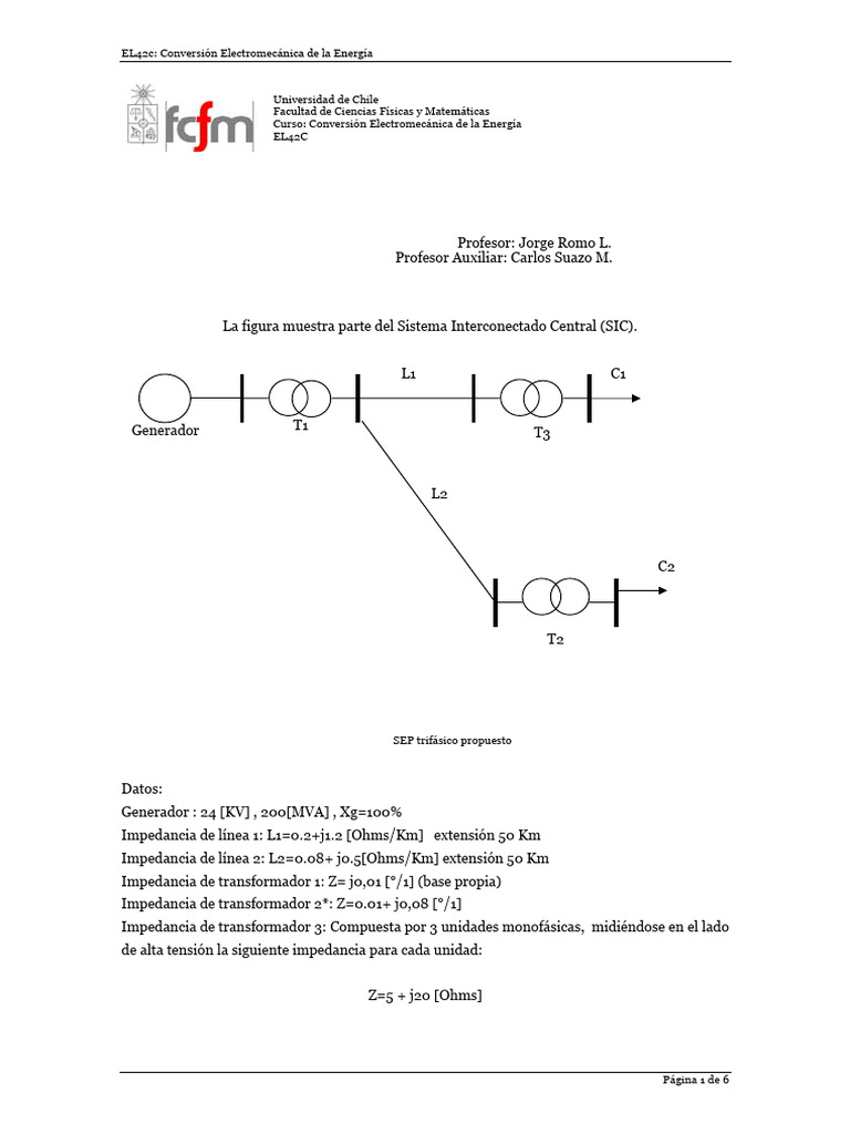 2007 - Jorge Romo - Primavera - Pauta P1 | PDF | Transformador ...