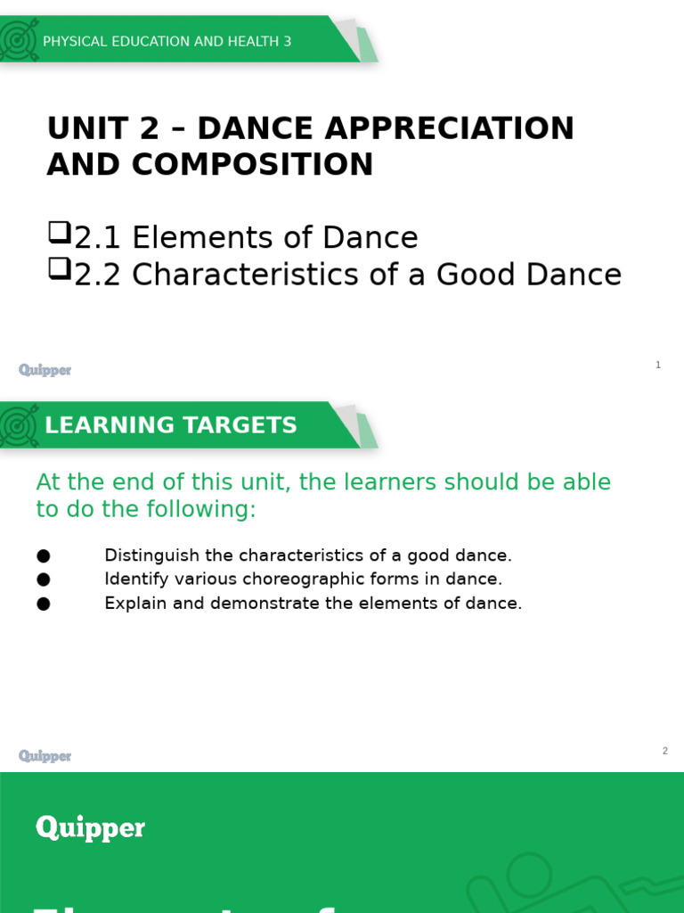 Dance Appreciation and Composition Guide | PDF | Dances | Choreography