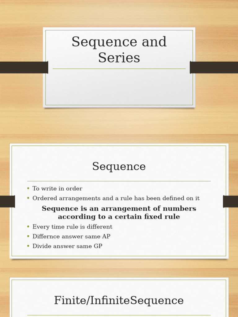 Understanding Sequences and Series | PDF | Sequence | Arithmetic