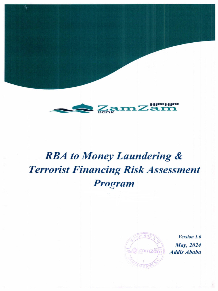 RBA To Money Laundering & Terrorost FInancing RIsk Assesment ...