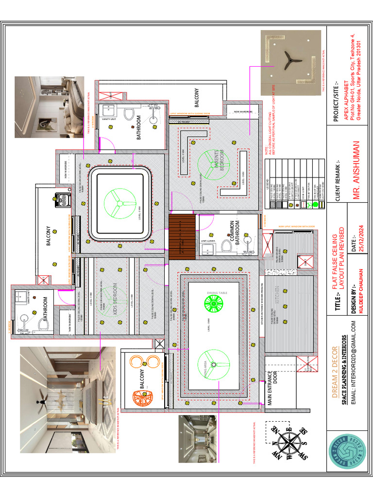 MR - Anshuman Flat Layout Plan For False Ceiling Design Revised | PDF | Queensland Heritage Register