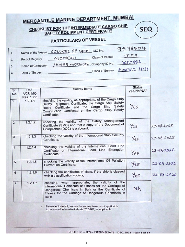 1.Mmd Checklist | PDF