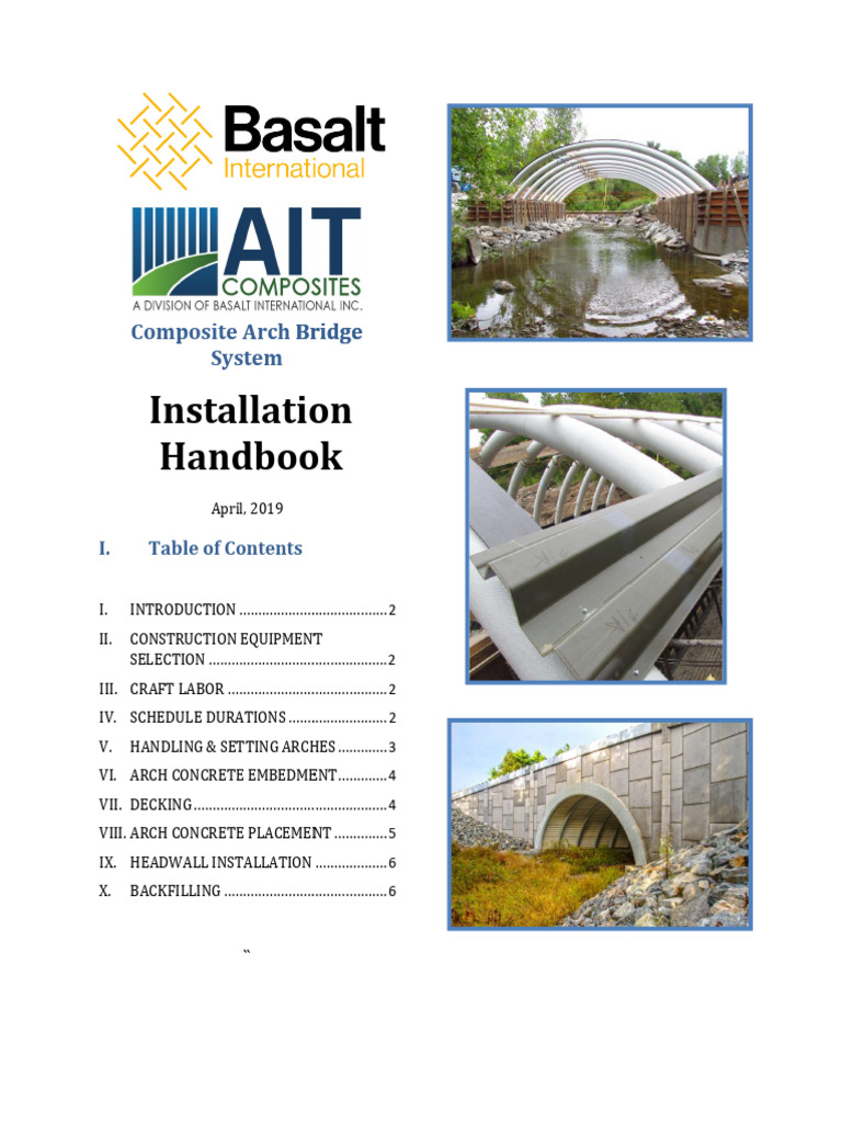 Installation Handbook | PDF | Concrete | Civil Engineering