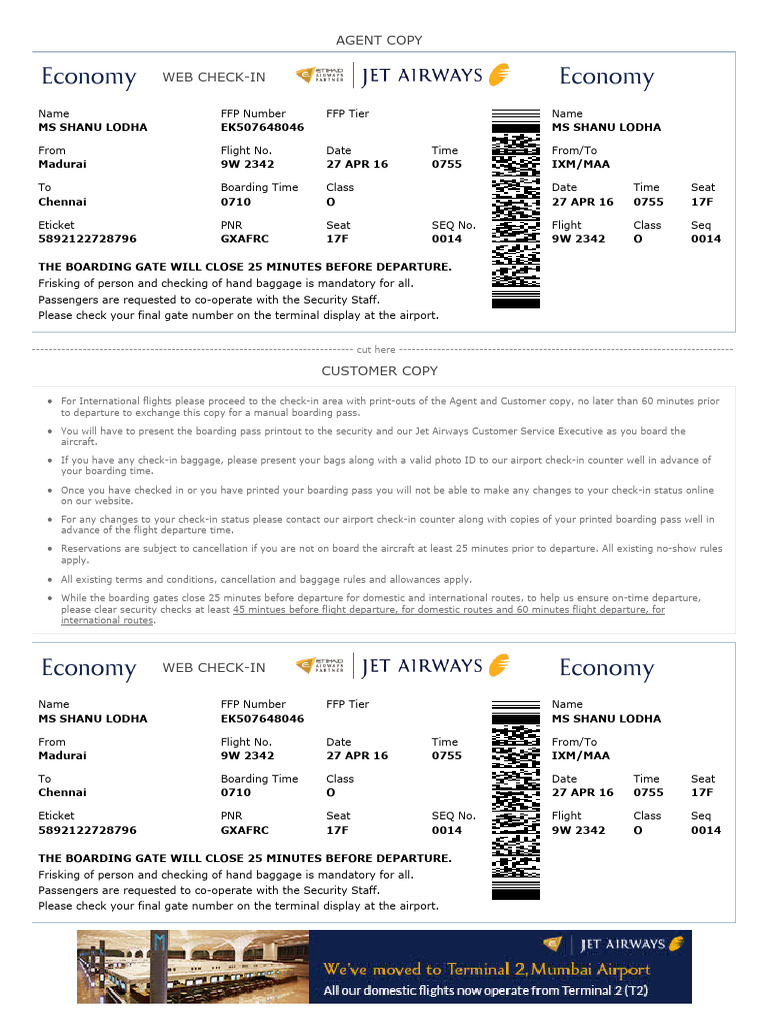Web EBP - Shanu Lodha, IXM-MAA | PDF | Airport | Transport