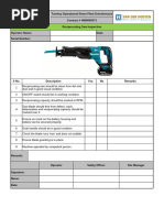 Hoist Pre-Operational Inspection Check List | PDF | Crane (Machine) | Rope