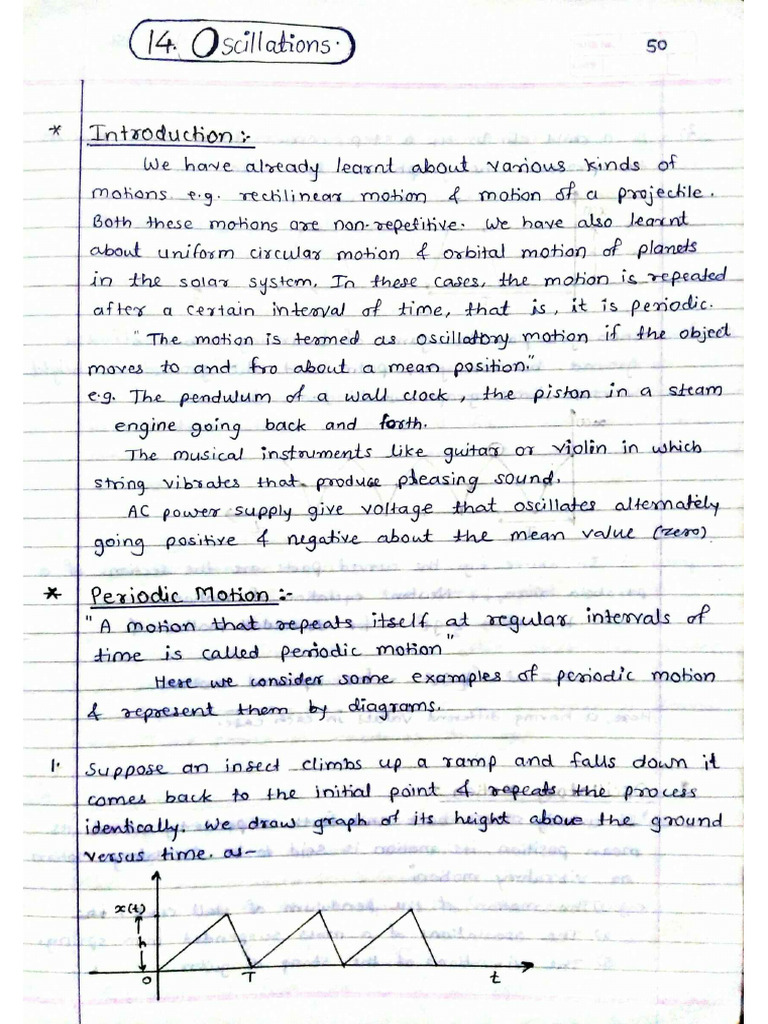 Ch.14 Oscillations | PDF