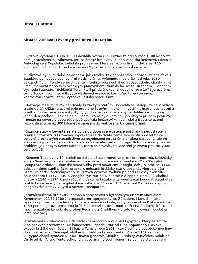 Bitva U Hattínu | PDF