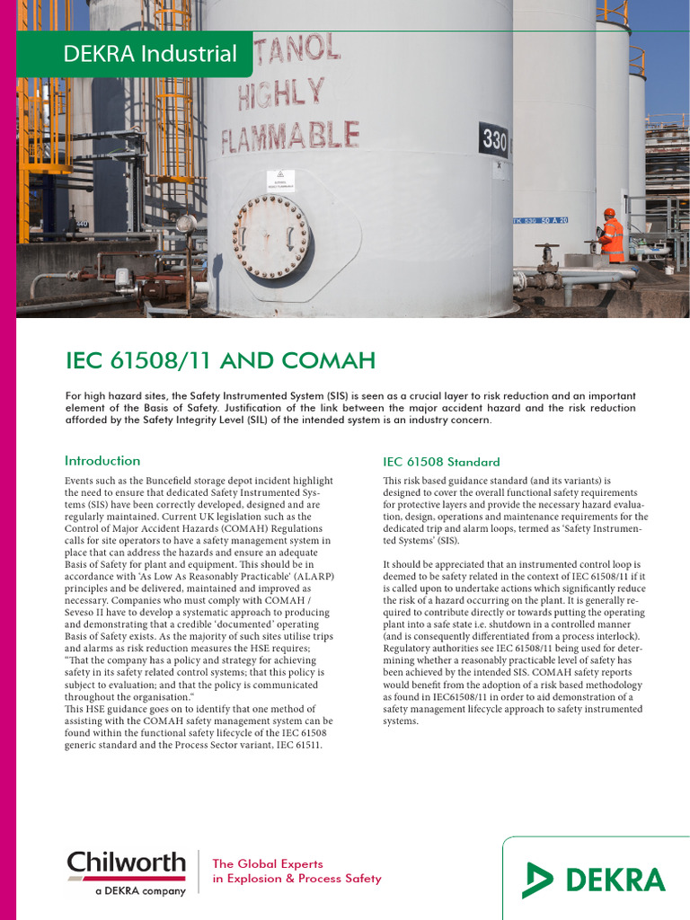 IEC 61508-11 and COMAH | PDF | Risk | Safety