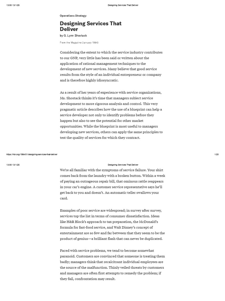 Designing Effective Service Delivery | PDF | Design