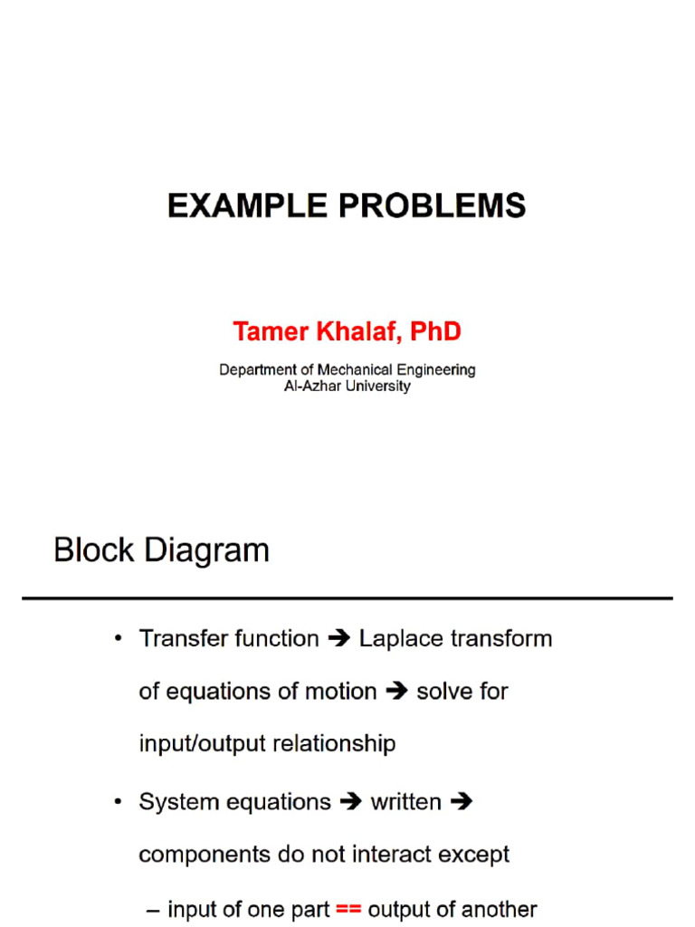 LEC 8 Automatic Control | PDF