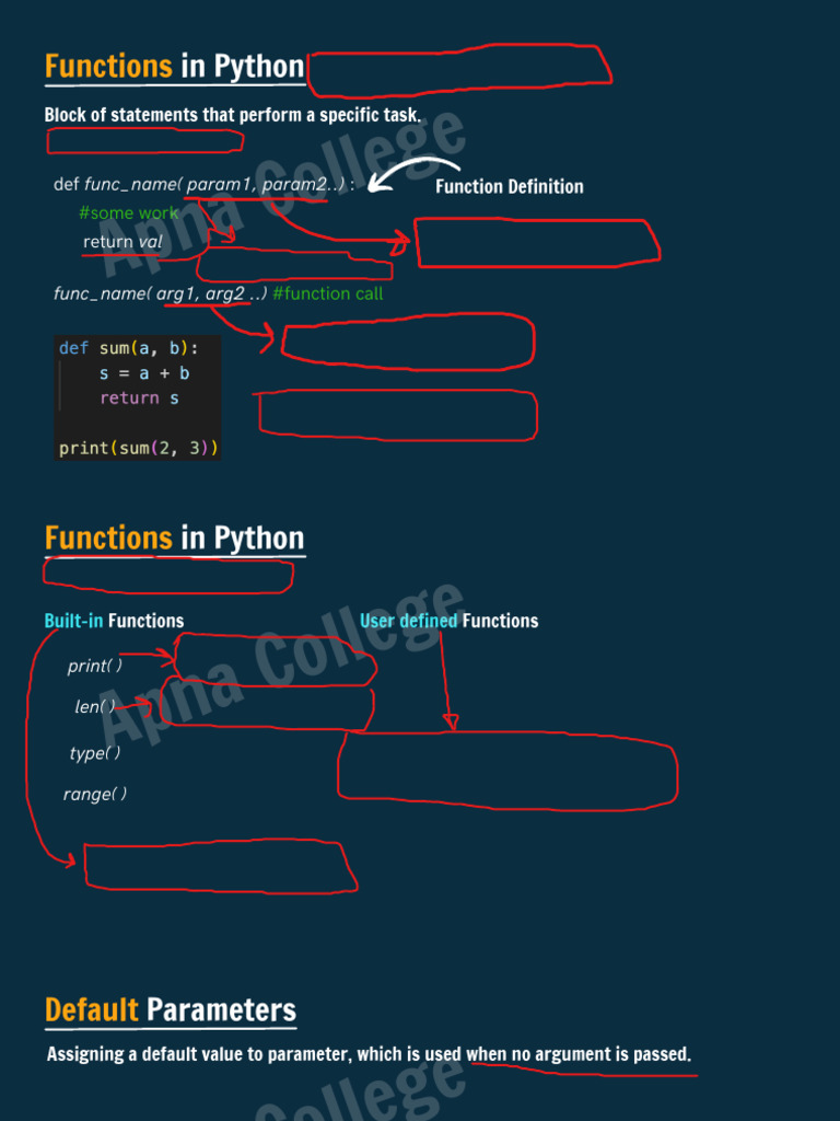 lecture 6 | PDF | Parameter (Computer Programming) | Python (Programming Language)