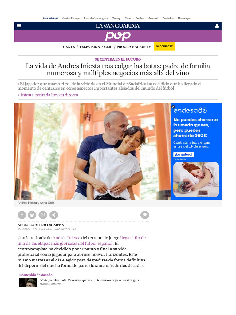 La Vida de Iniesta | PDF