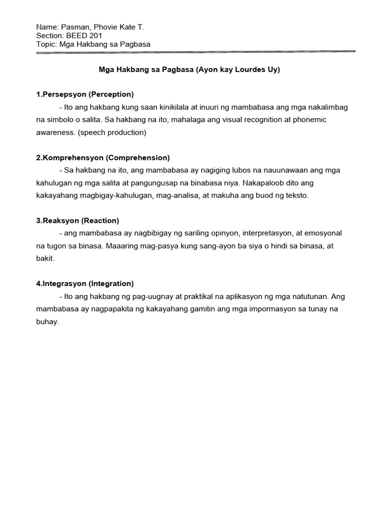 Hakbang | PDF