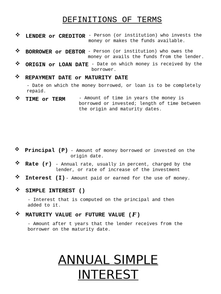 Simple & Compound Interest Guide | PDF | Interest | Debt