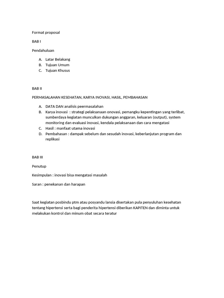 Format Proposal | PDF