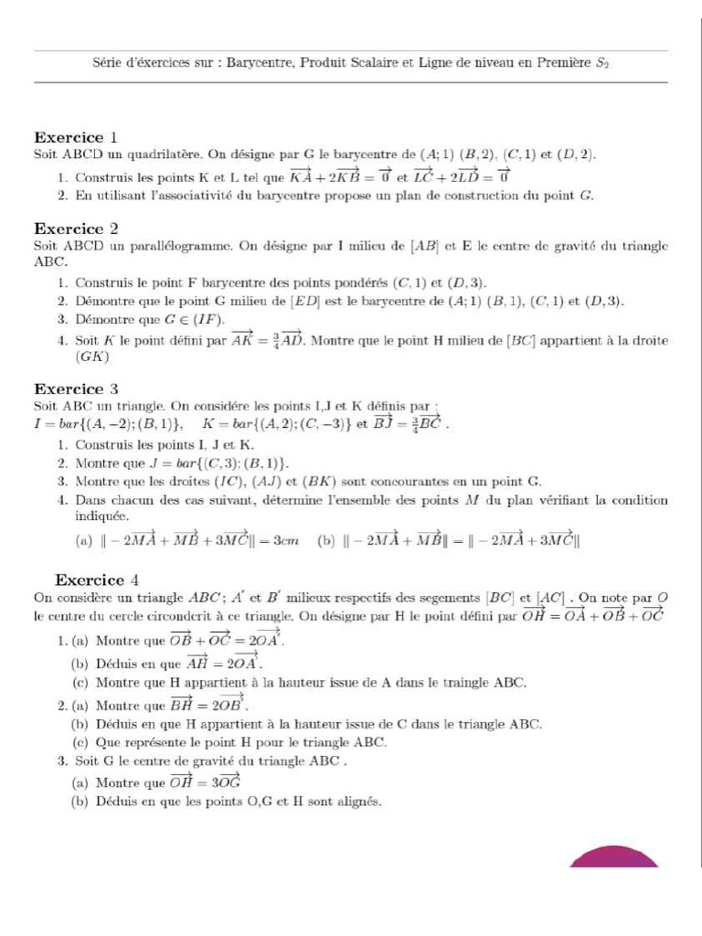 Gts Révision Noël 1s2 | PDF