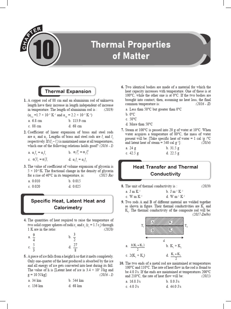 Thermal Expansion and Heat Transfer Concepts | PDF | Thermal Expansion | Heat