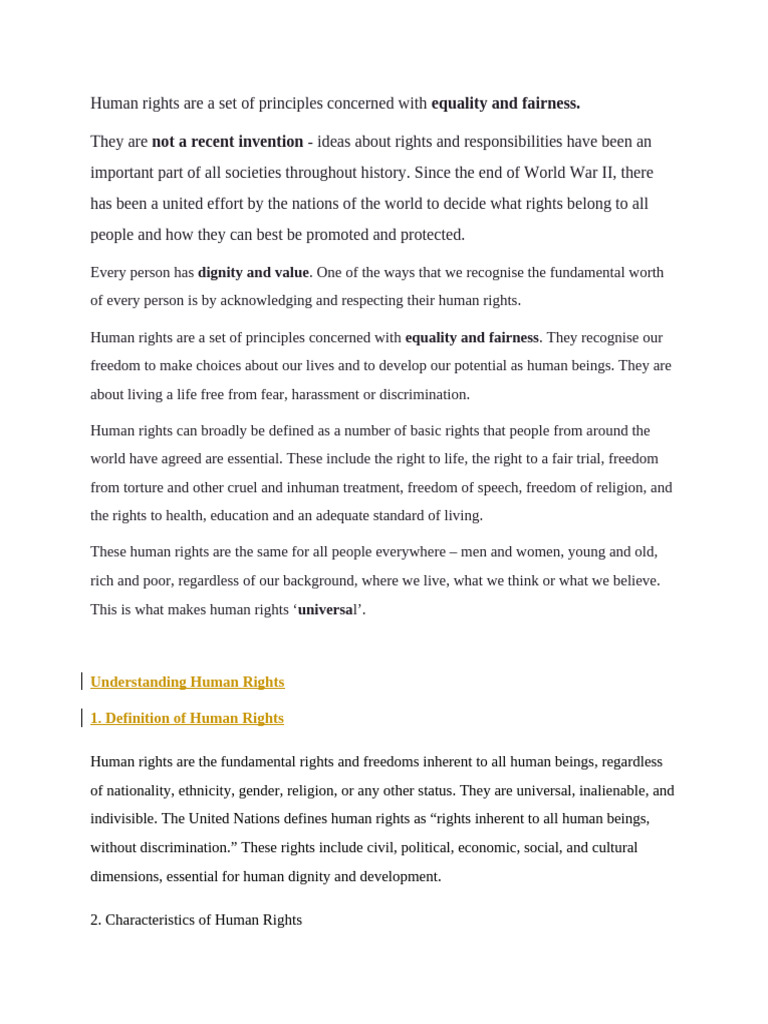 Human rights | PDF | Human Rights | United Nations