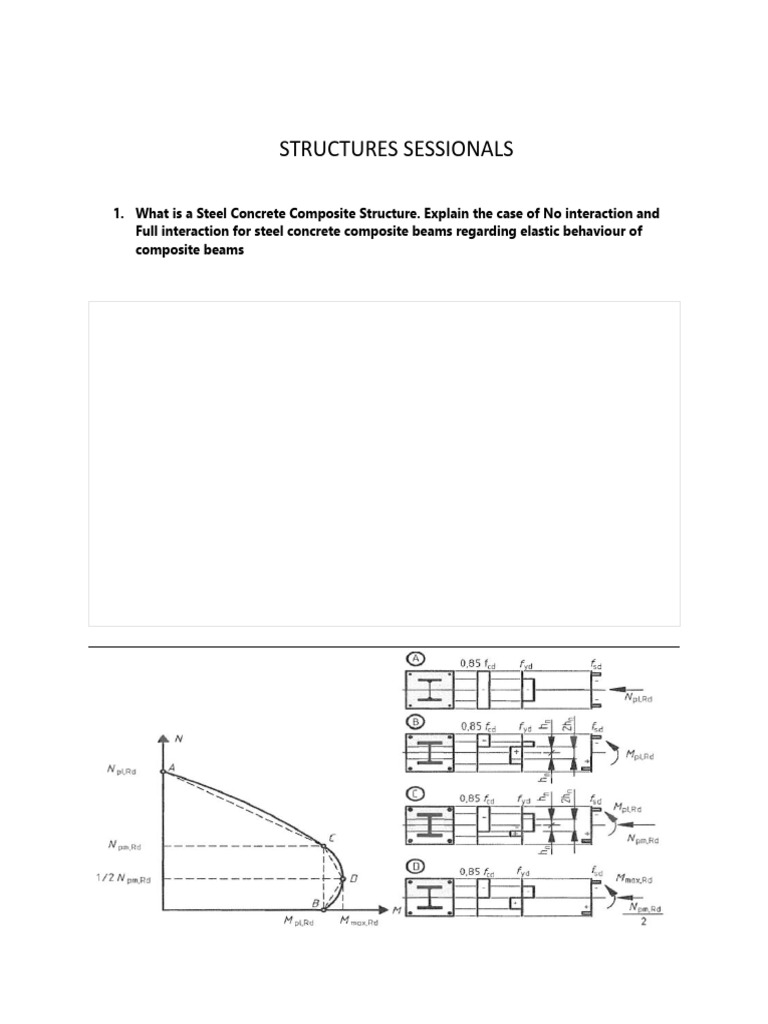 STRUCTURES SESSIONALS | PDF | Beam (Structure) | Concrete