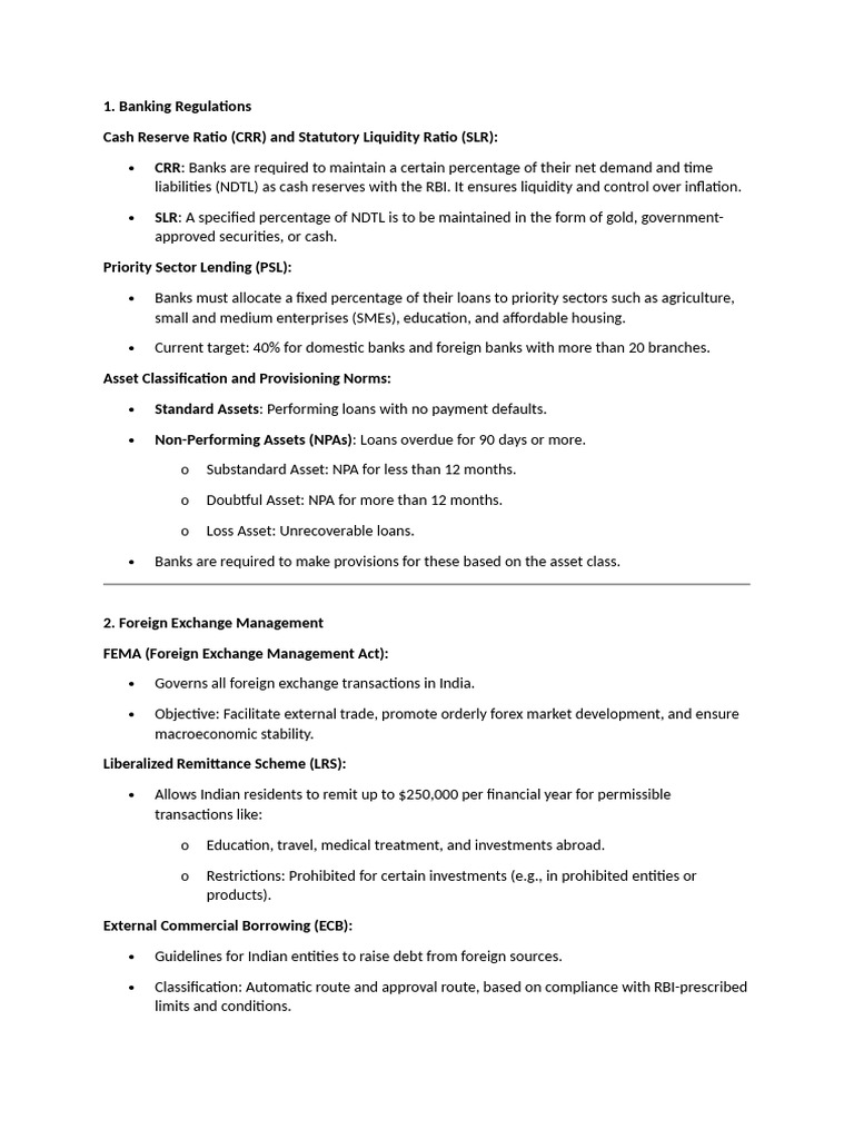 RBI rules | PDF | Reserve Bank Of India | Banks