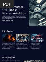 Firefighting System Proposal | PDF | Fire Safety | Firefighting