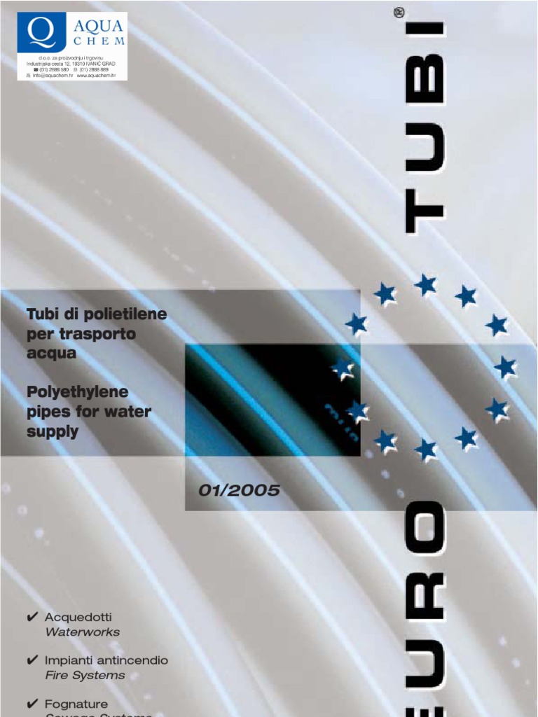 PEHD Cijevi Za Vodu I Kanalizaciju | PDF