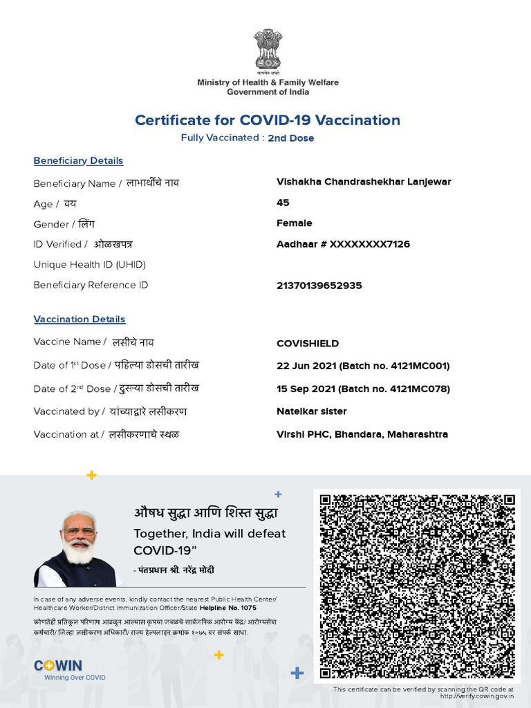 Covid certificate | PDF