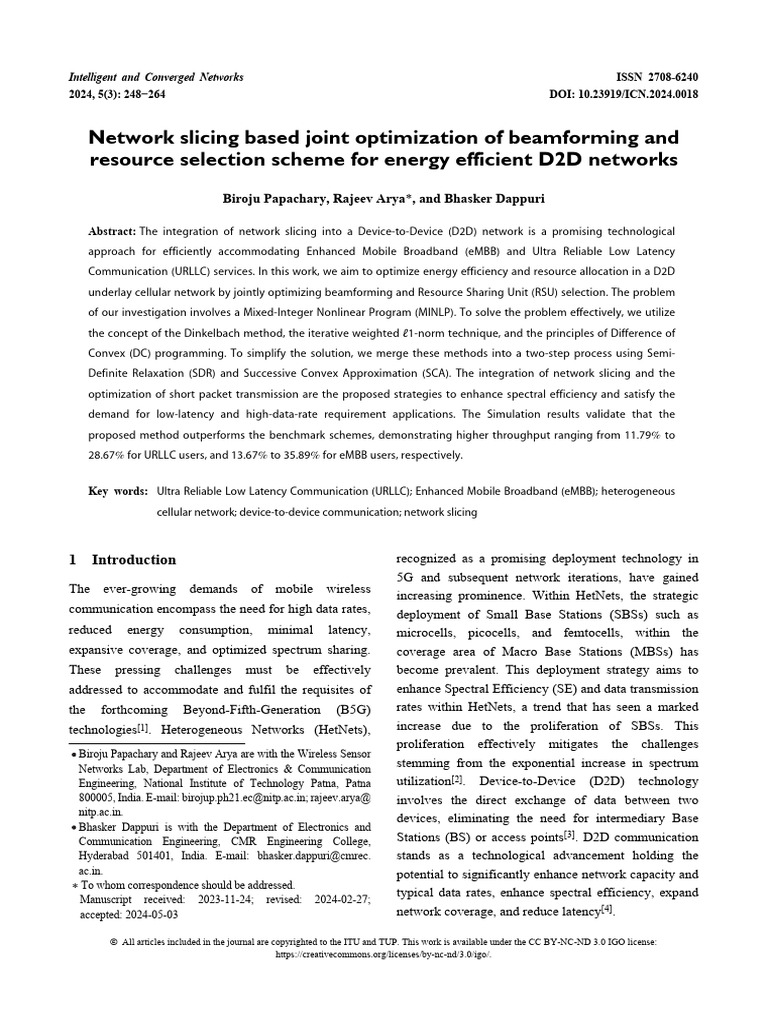 Network Slicing Based Joint Optimization of Beamforming and Resource Selection Scheme For Energy ...