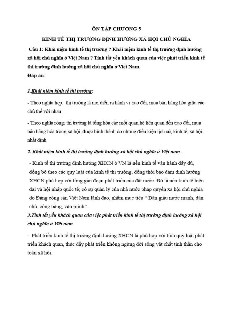 On Tap Kinh Te Chinh Tri Truong Dai Hoc CNTT Thanh Pho Ho Chi Minh 72021 | PDF