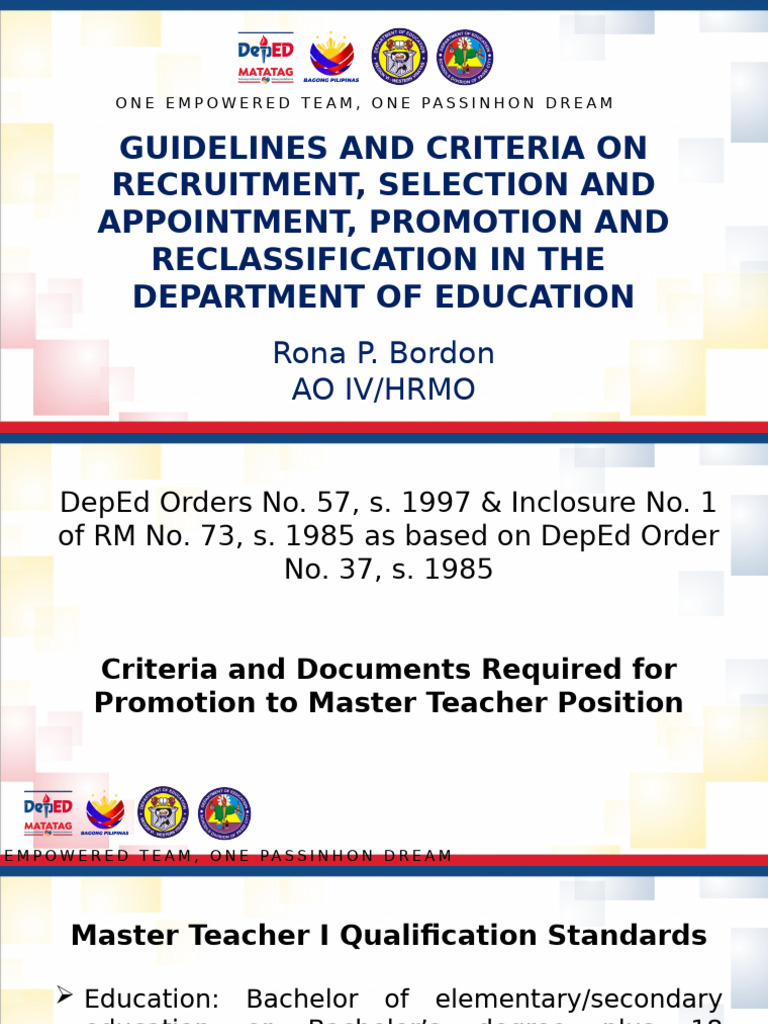 MT Guidelines Criteria Documents MOVs | PDF