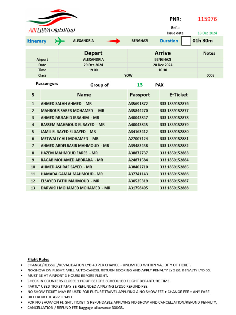Depart Arrive: Itinerary | PDF