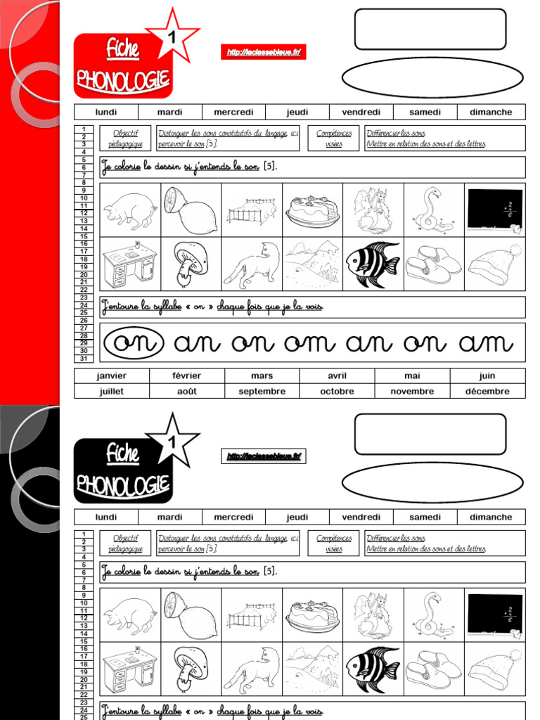Activités sur les sons du langage | PDF