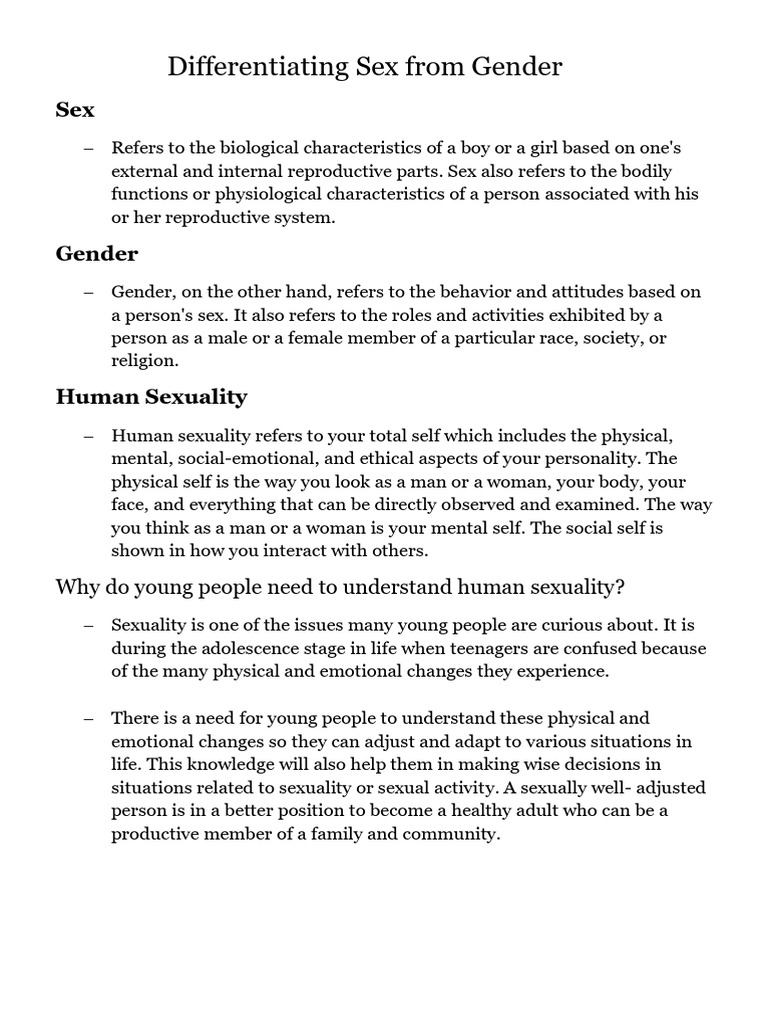 Dimensions of Human Sexuality | PDF | Adolescence | Human Sexuality