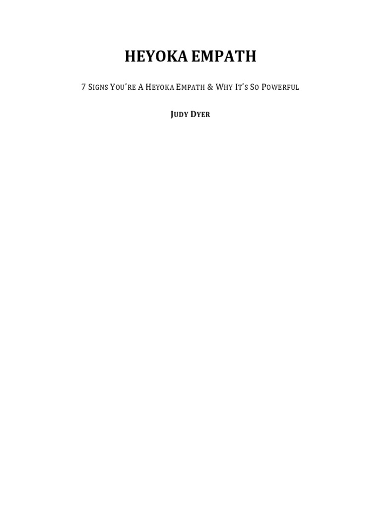 HeyokaEmpathBonus | PDF | Empathy