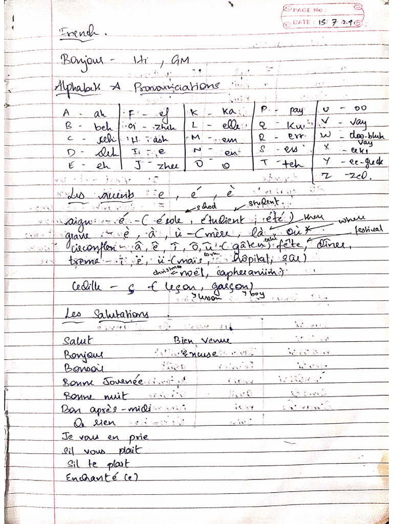 French FAT Full Notes | PDF