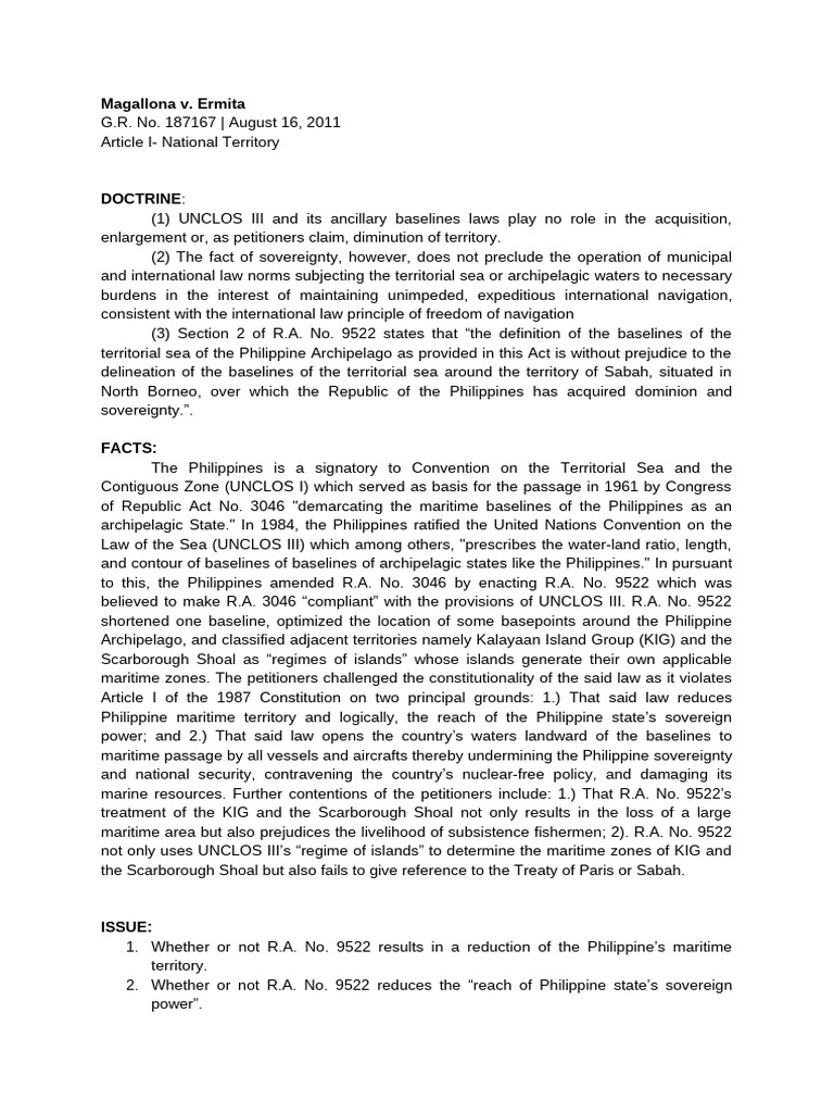 NAT RES Module 1 (1) | PDF | Territorial Waters | United Nations Convention On The Law Of The Sea