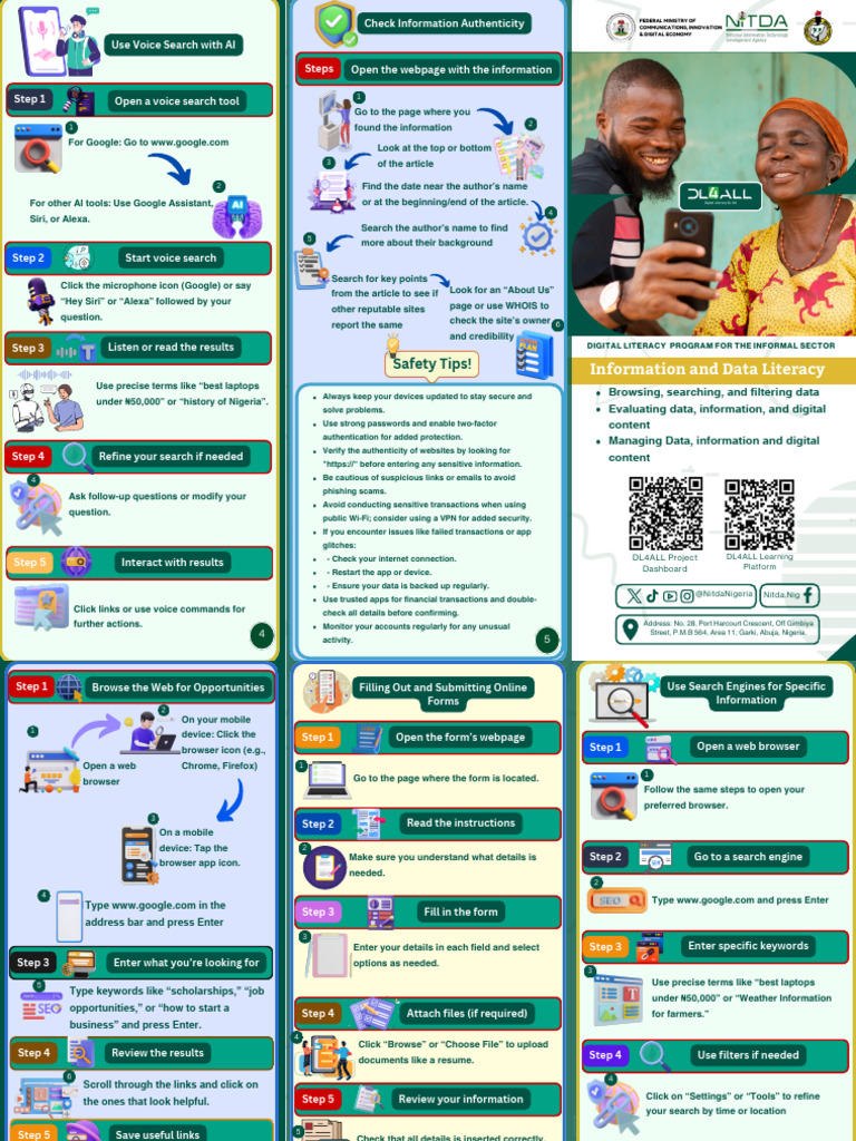 Information and Data Literacy English Pamphlet | PDF | World Wide Web ...