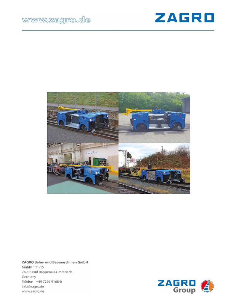 ZAGRO E-MAXI Operation Manual | PDF | Brake | Rail Transport