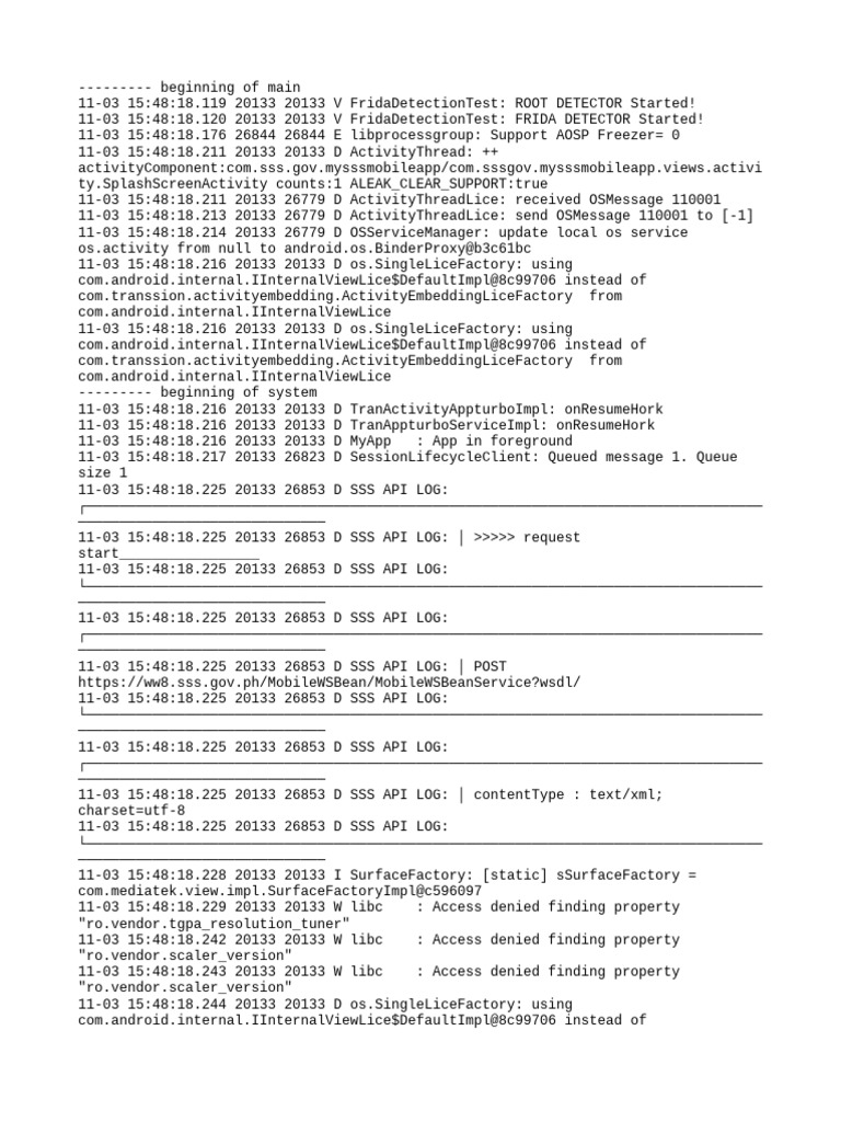 Android App Debug Log Analysis | PDF | Operating System Families | Software Development