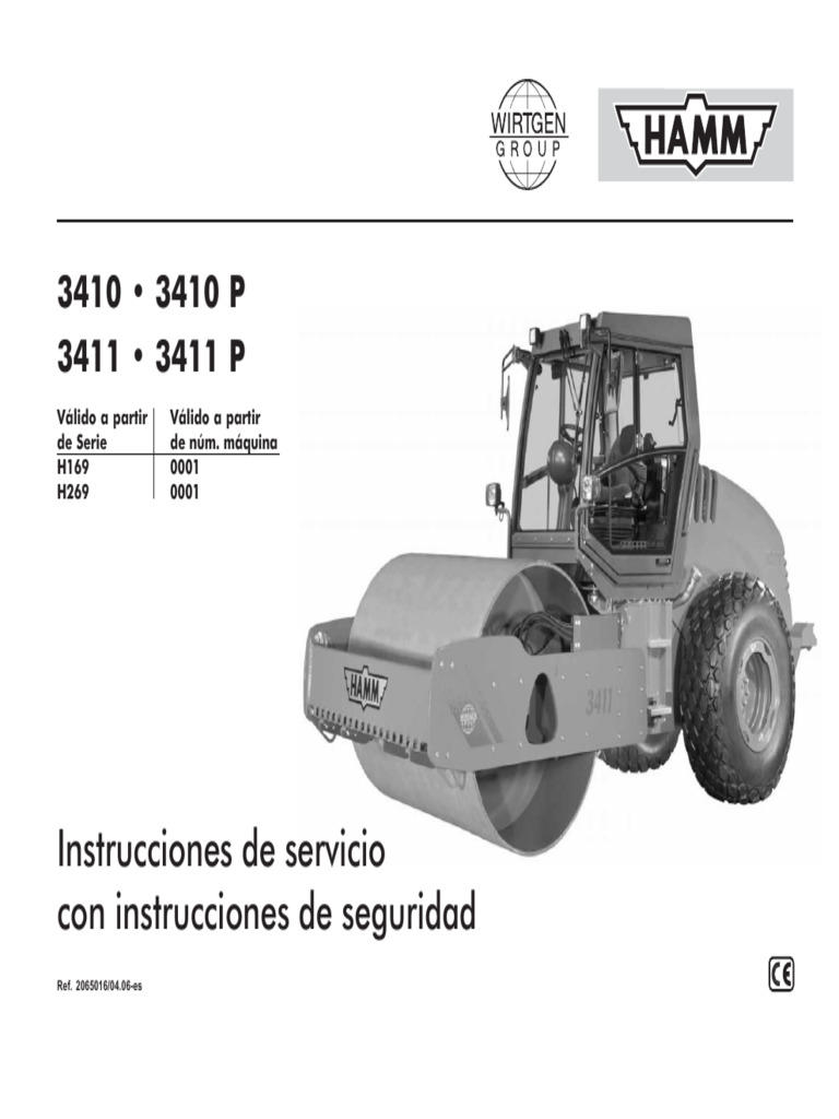 Manual Rodillo Hamm 3410 H169 | PDF