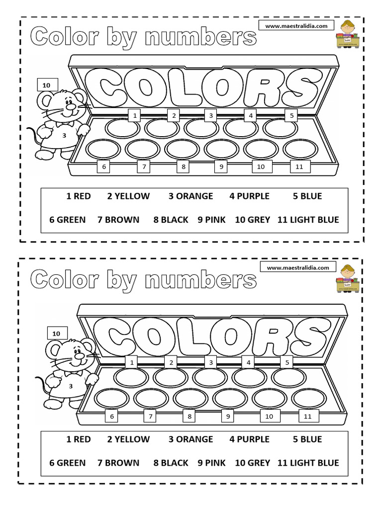 COLOUR BY NUMBERS | PDF