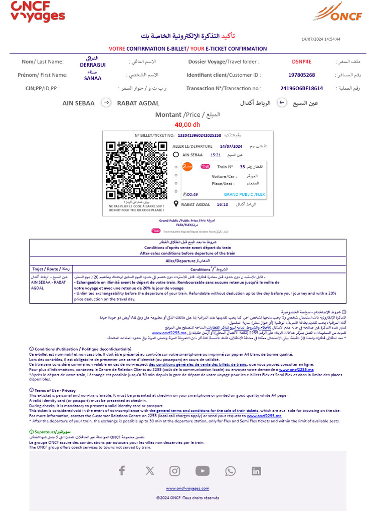 oncf-voyages-sanaa derragui | PDF